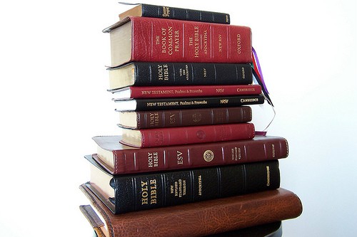 Bible stack - Bernard J Mauser